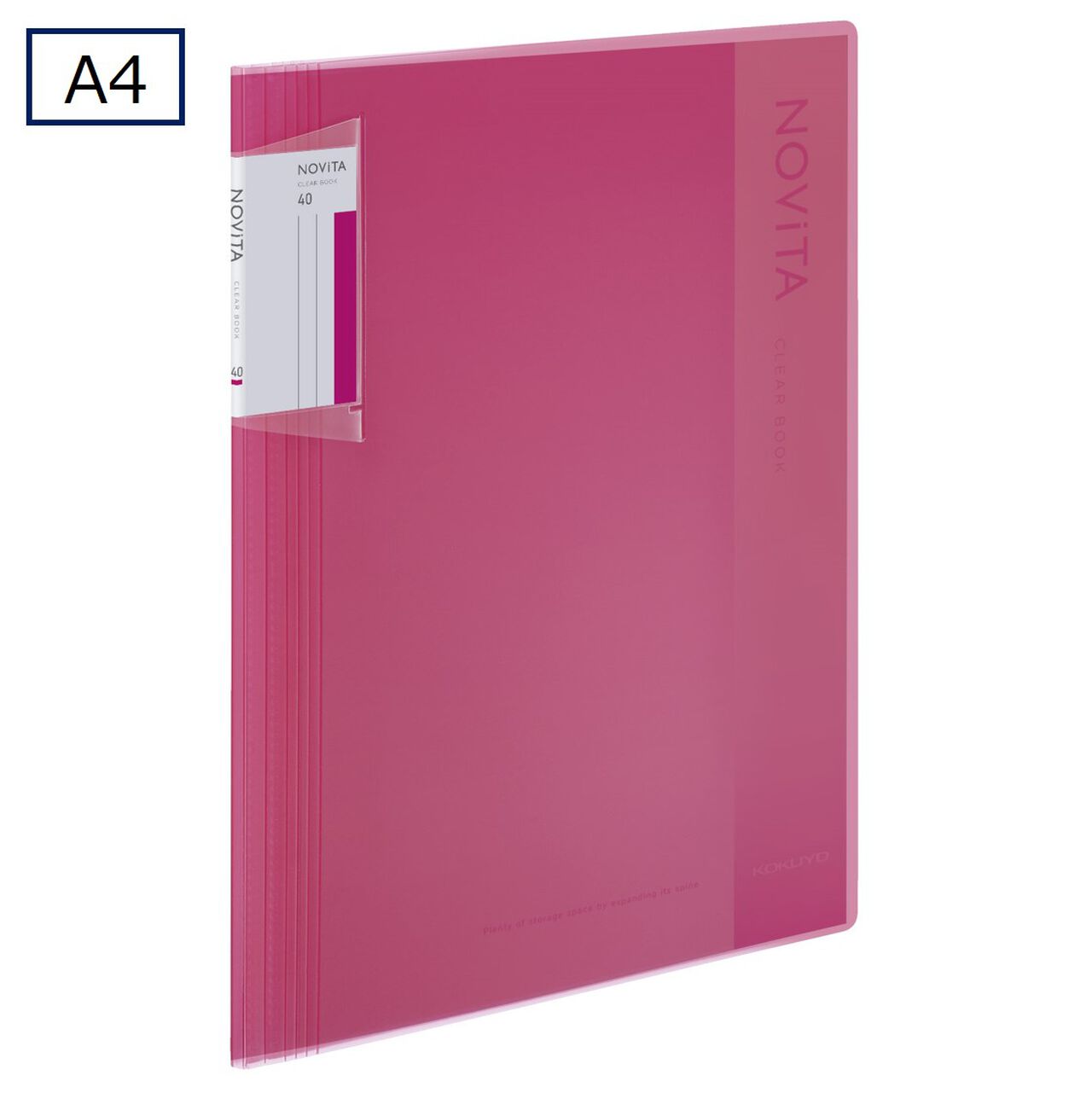 KOKUYO │Official Global Online Store │Clear book NOVITA A4 40 Sheets Pink