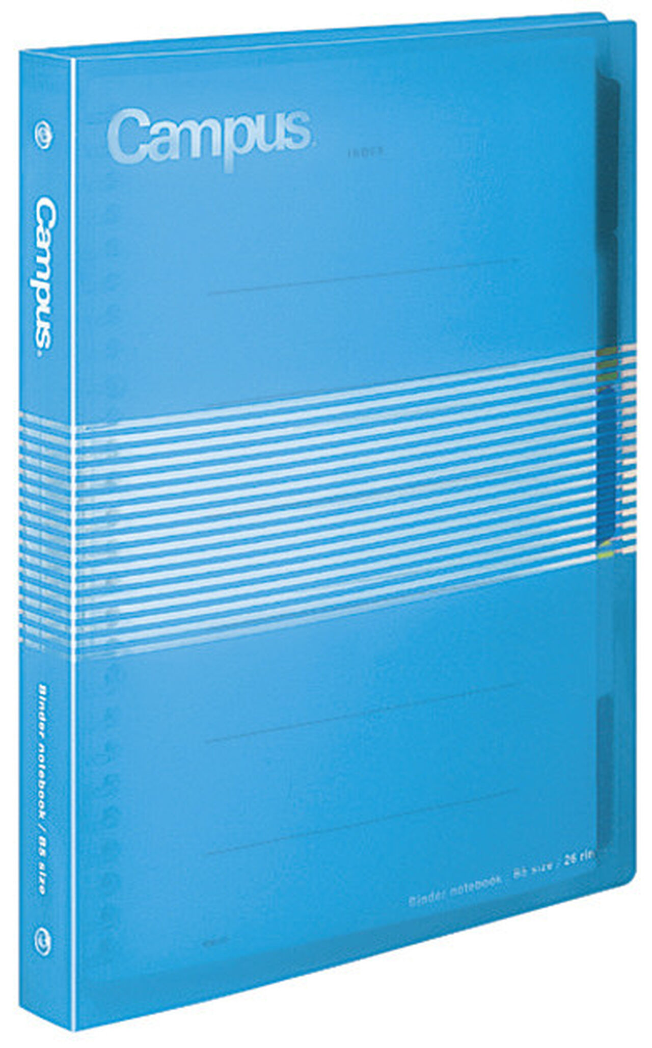 KOKUYO │Official Global Online Store │Campus Slide PP Cover 26 Hole Binder notebook B5 Aqua