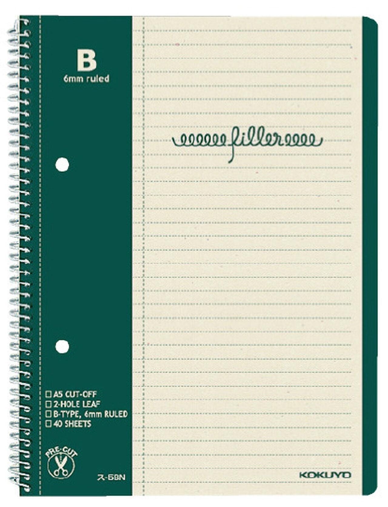 KOKUYO │Official Global Online Store │Filler Notebook A5 6mm Horizontal ...